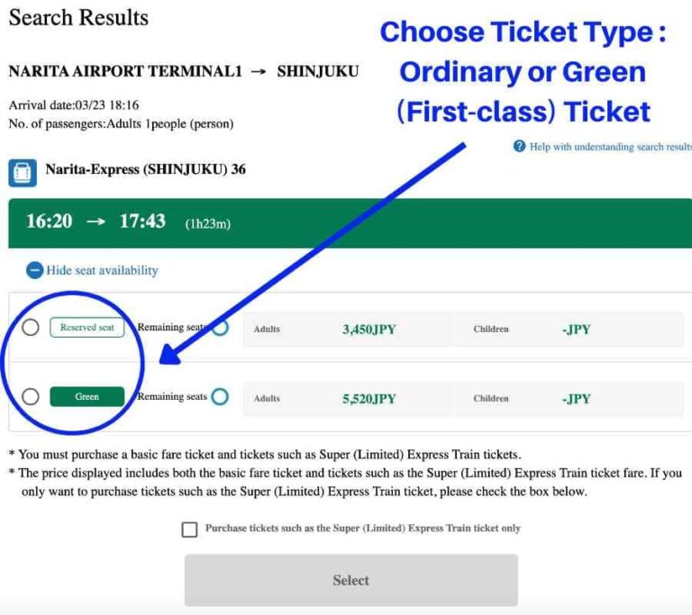 Narita Express (N'EX) Train Ticket - Step-By-Step Guide to Buy and ...