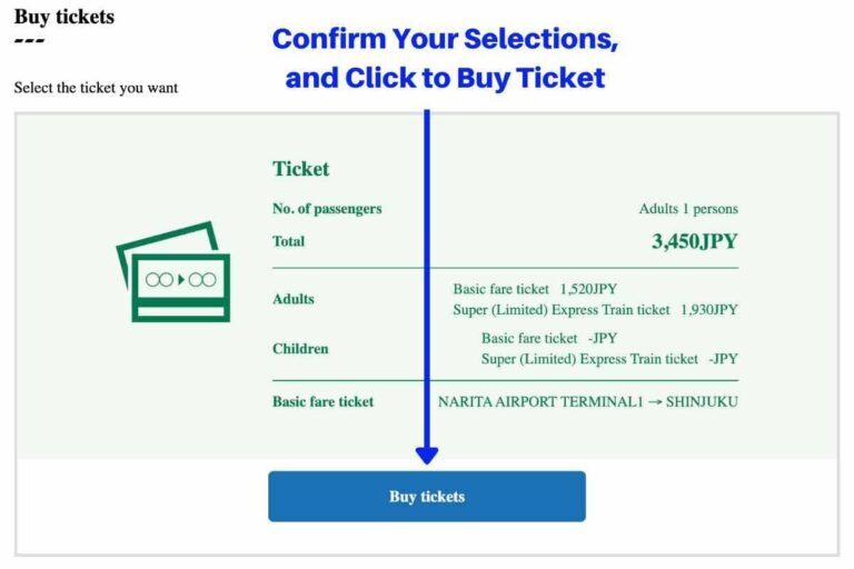 Narita Express (N'EX) Train Ticket - Step-By-Step Guide to Buy and ...